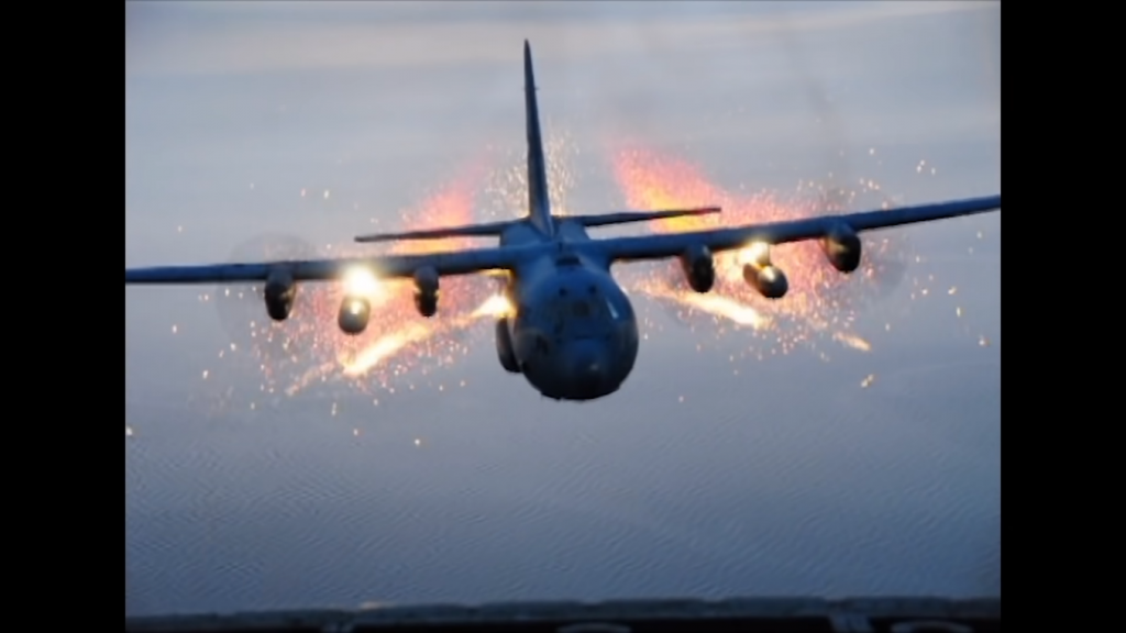 AC-130 Gunship Firing All Its Cannons! - World War Wings