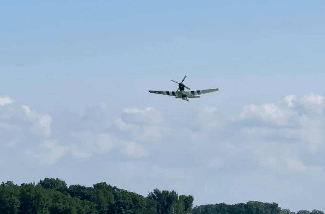 Listen to The P-51 Iconic Gun Port Whistle Showing Off - World War Wings