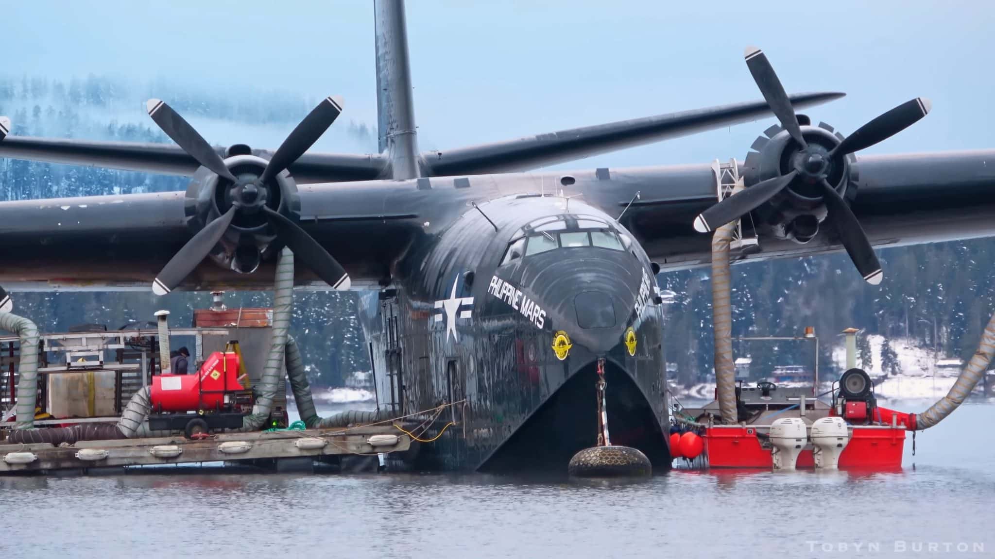 LAST EVER Martin Mars Takeoff From Sproat Lake - World War Wings