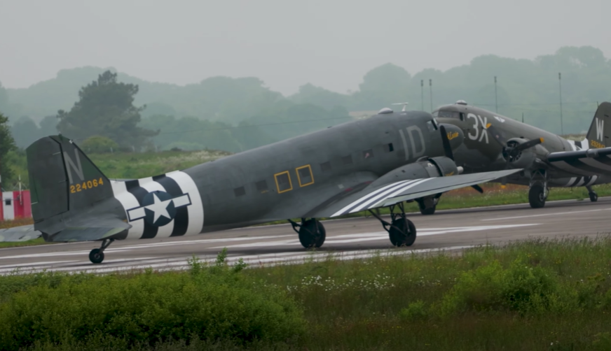 Watch Two Historic Douglas C-47 Aircraft Take Flight Over a Normandy ...