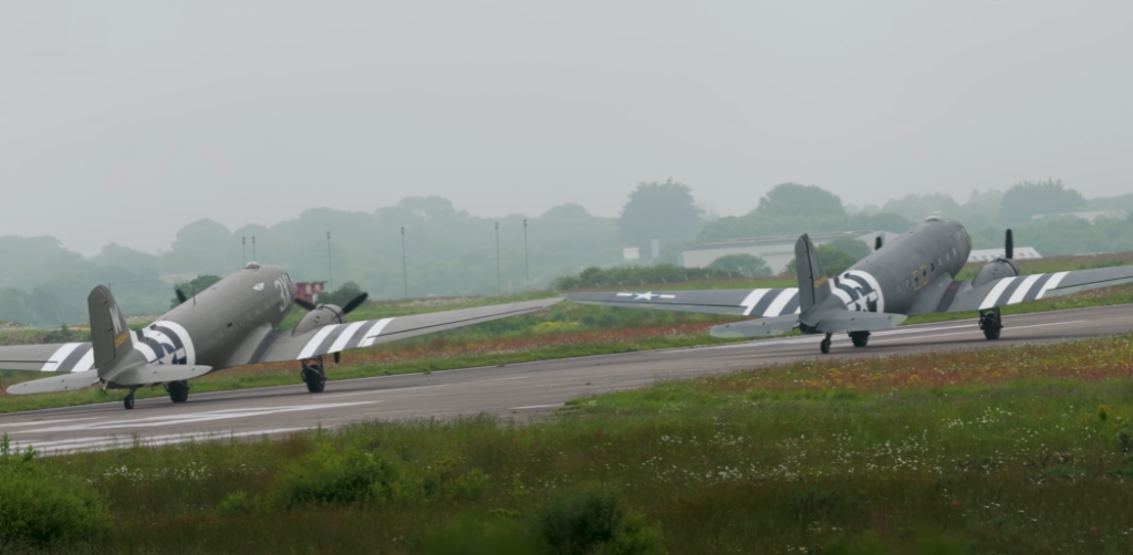Watch Two Historic Douglas C-47 Aircraft Take Flight Over a Normandy ...
