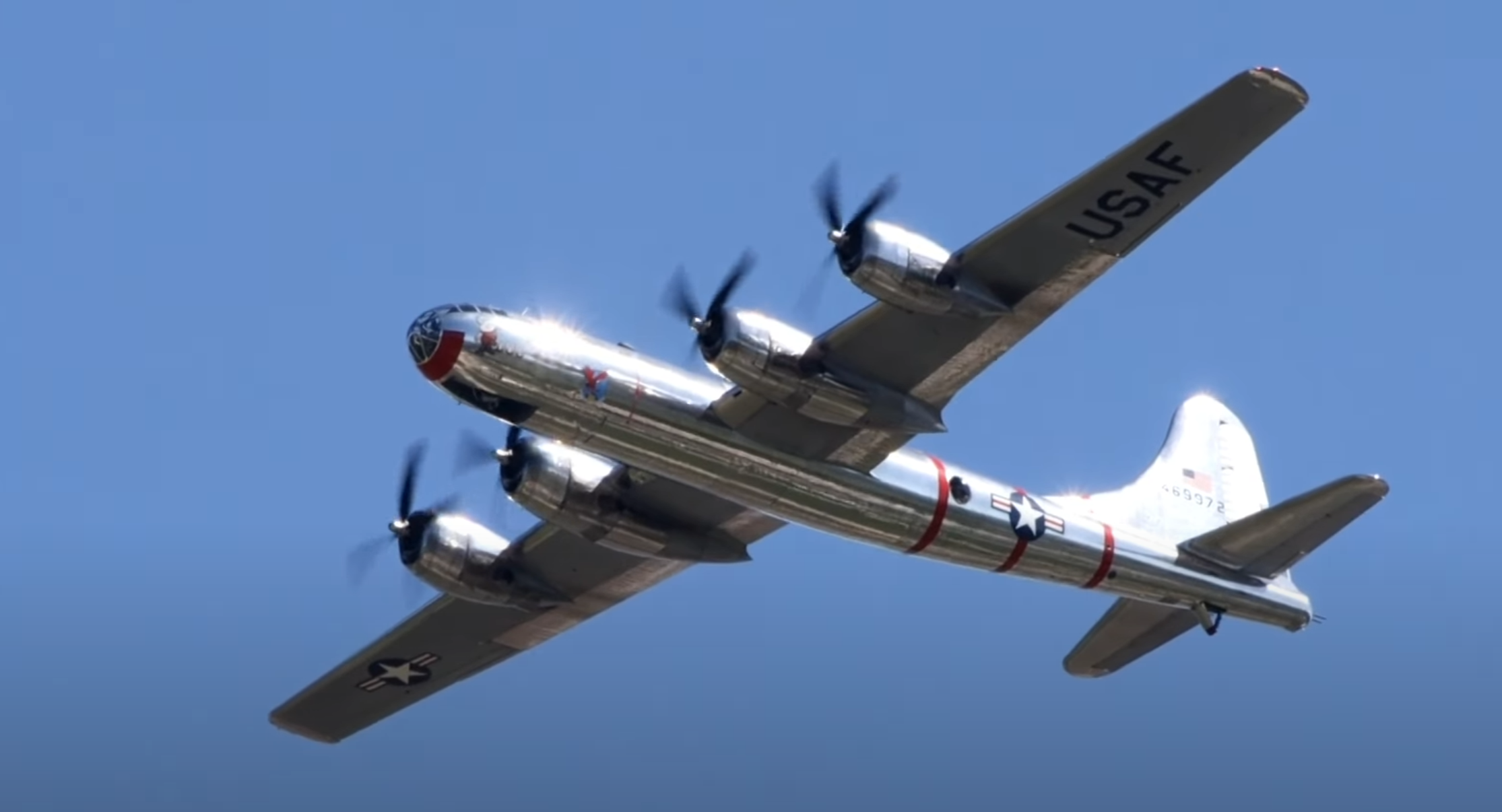 Watch 1 of 2 B-29 Bombers from WWII That Can Still Fly—Landing and ...