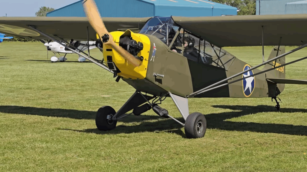 Watch This Restored 1943 Piper L-4 Grasshopper Drop Flour Bombs in a ...