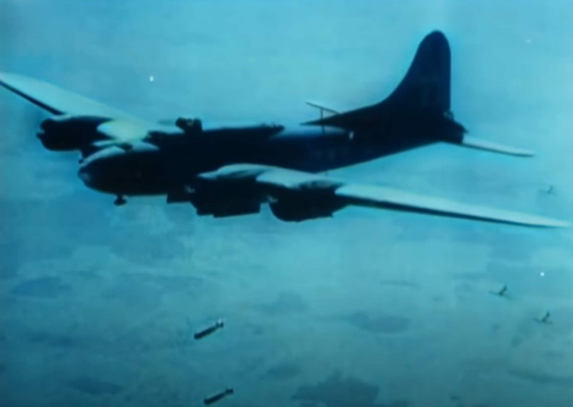 Watch Wwii Colorized Bombing Run Over Emden 1943 With B 17 Flying