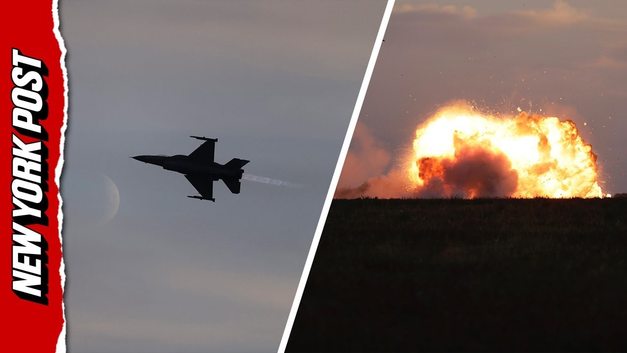 Shocking Footage: F-16 Fighter Jet Crashing During Airshow Rehearsal ...