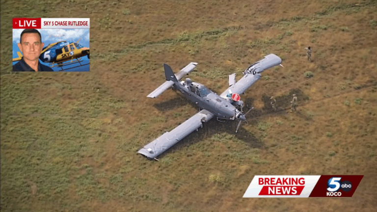 New USAF OA-1K Skyraider II Crashes in Oklahoma During Training Flight ...