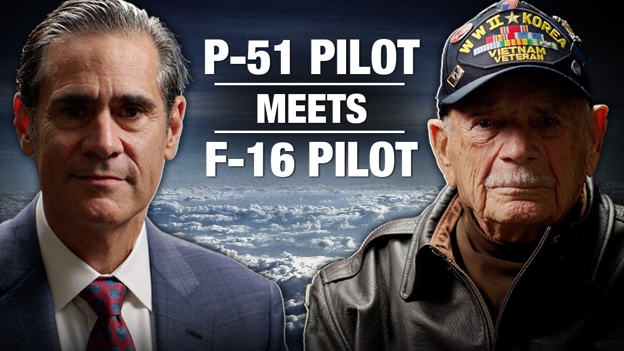 WWII P-51 Fighter Pilot Meets F-16 Fighter Pilot - World War Wings