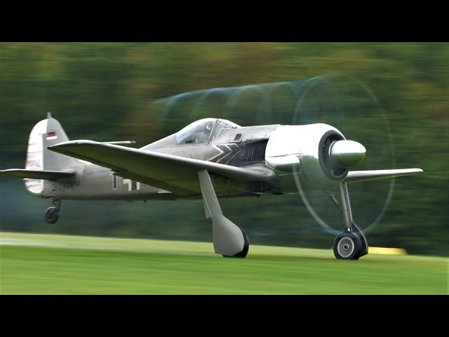 1900HP Radial powered FOCKE WULF 190 visits Hahnweide 2025 - World War ...